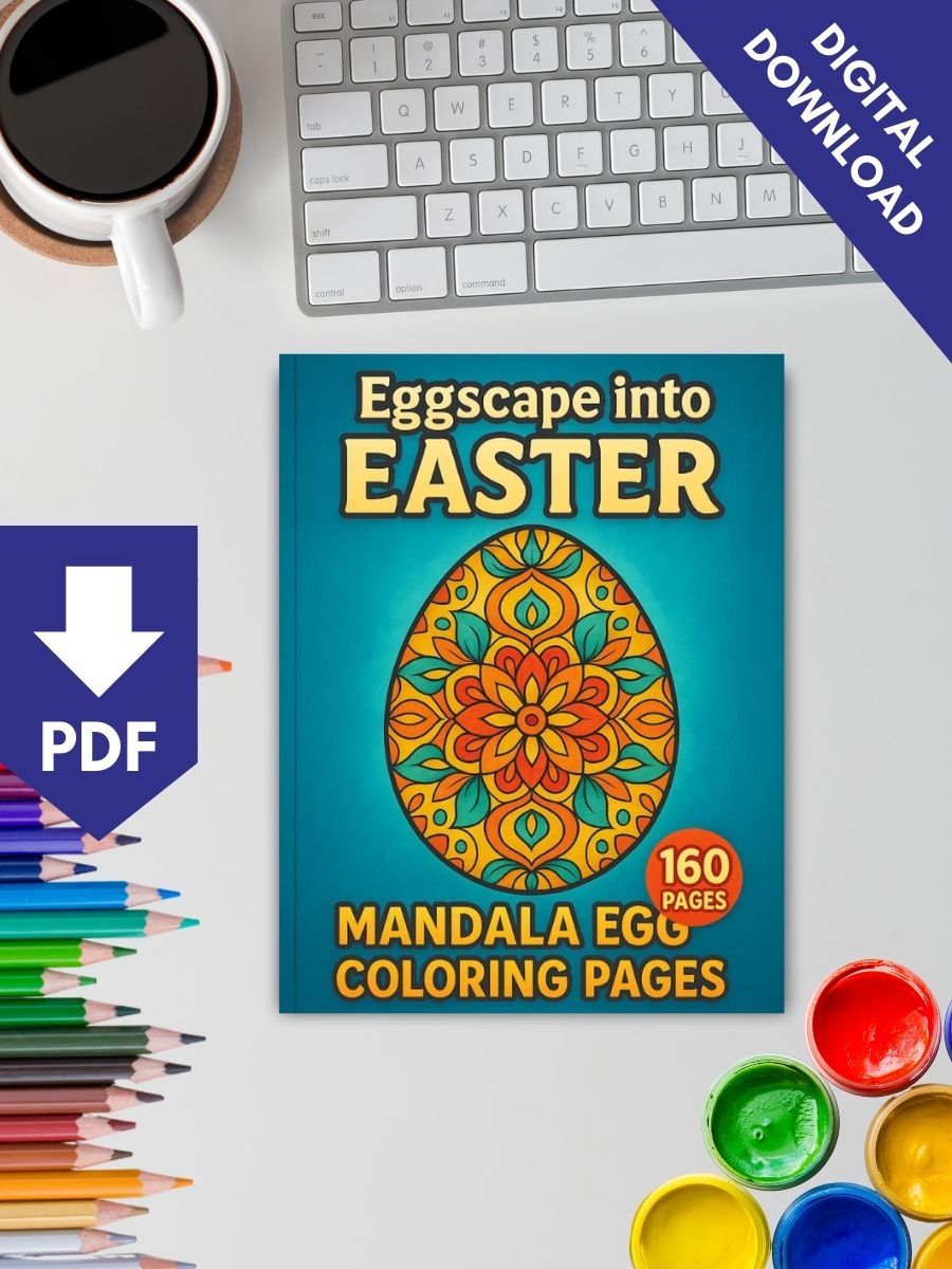 Eggscape into Easter – 160 Mandala Easter Egg Pages | Backyard Coloring